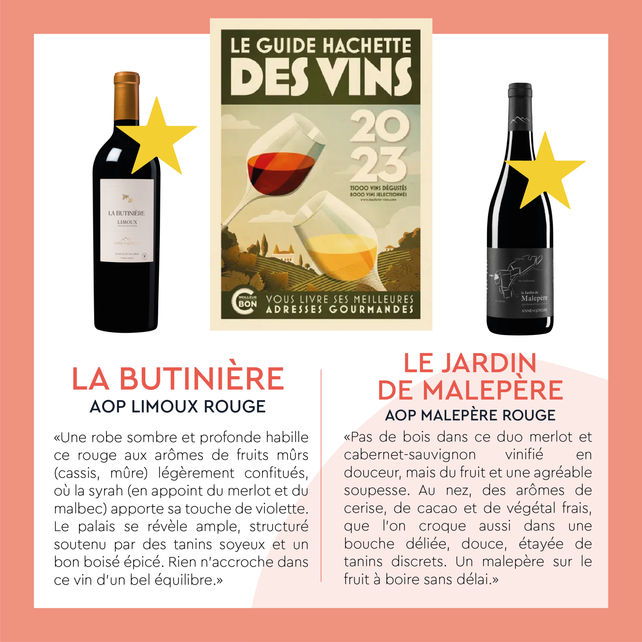 Guide Hachette des Vins 2023 - Anne de Joyeuse